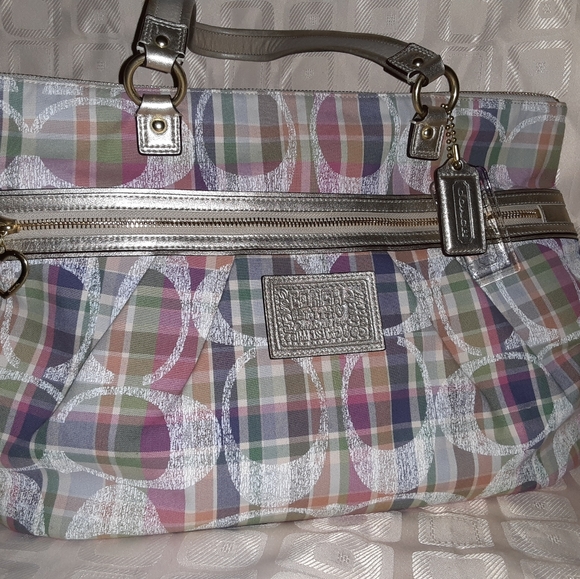 Coach | Bags | Rare Coach Poppy Collection Canvas Purse | Poshmark